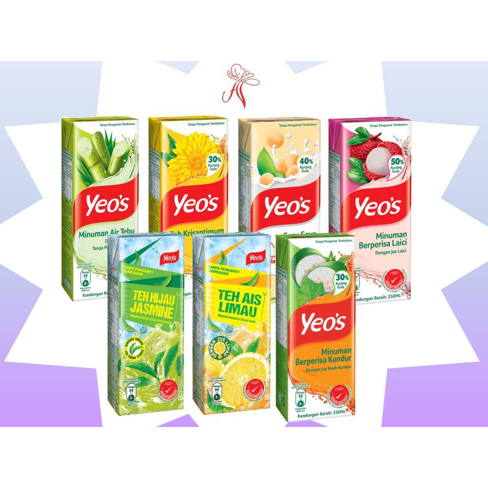 YEO'S Minuman Air Kotak 250ml | Shopee Malaysia