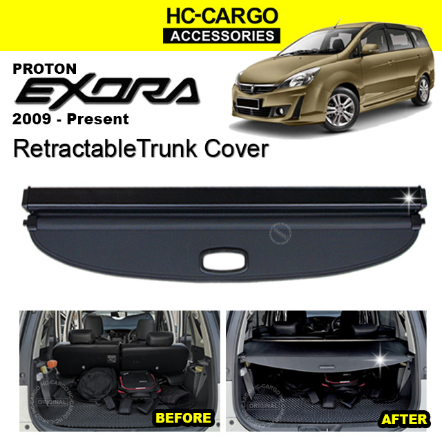 Proton Exora Retractable Trunk Cover PVC Leather Tonneau Cover OEM ...