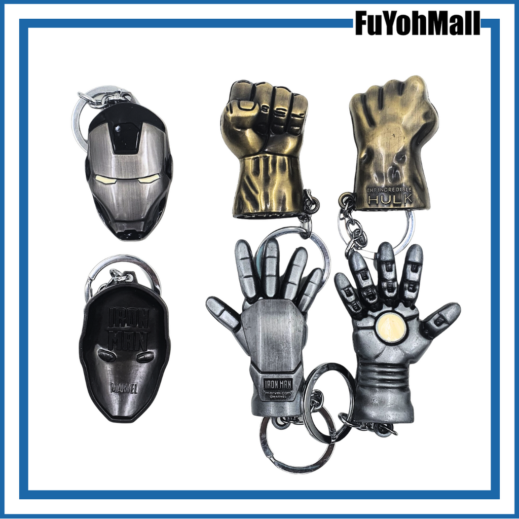 Marvels DC Ironman Iron man Hulk Keychains Keychain | Shopee Malaysia