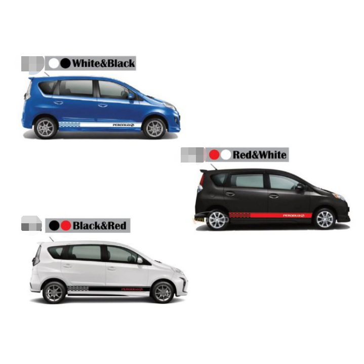 Perodua side body linning sticker for Alza / Bezza / Axia / Viva ...