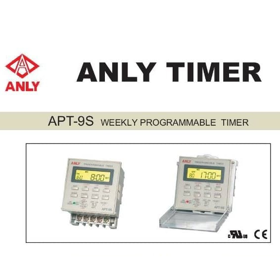 Genuine ANLY APT-9S 7 Days Programmable Timer Time Switch (Taiwan ...
