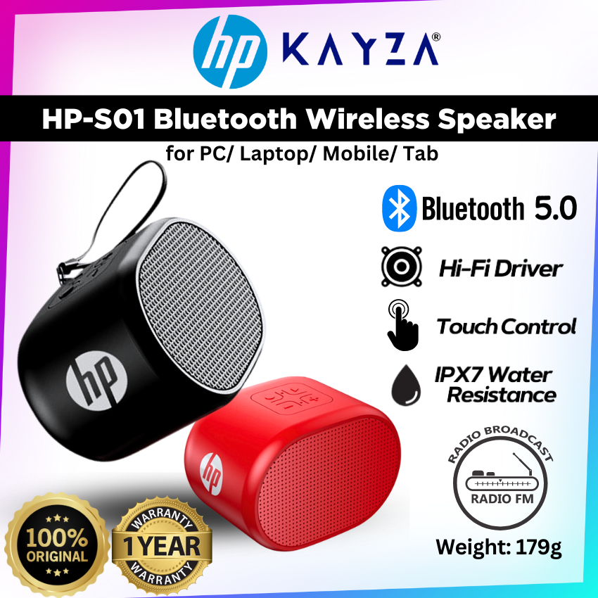 [1 Year Warranty] HP Wireless Bluetooth Portable HiFi Speaker Stereo ...