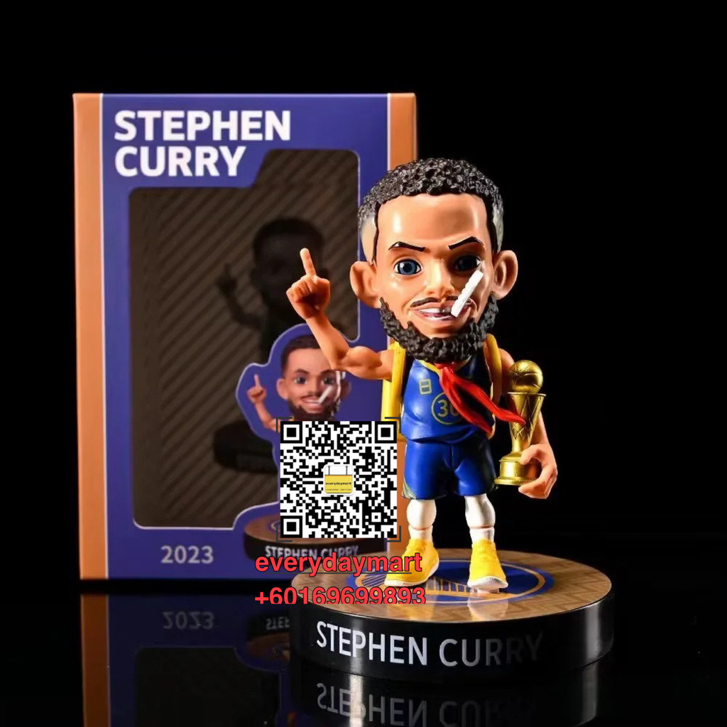 NBA🔥STEPHEN CURRY 15cm🔥ACTION FIGURE TOYS STATUES💥篮球巨星小学生库里💥模型手办 ...