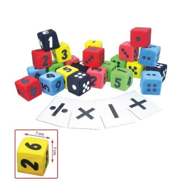 Dadu Matematik Linus Mathematics Dice for Learning & Teaching Purpose ...