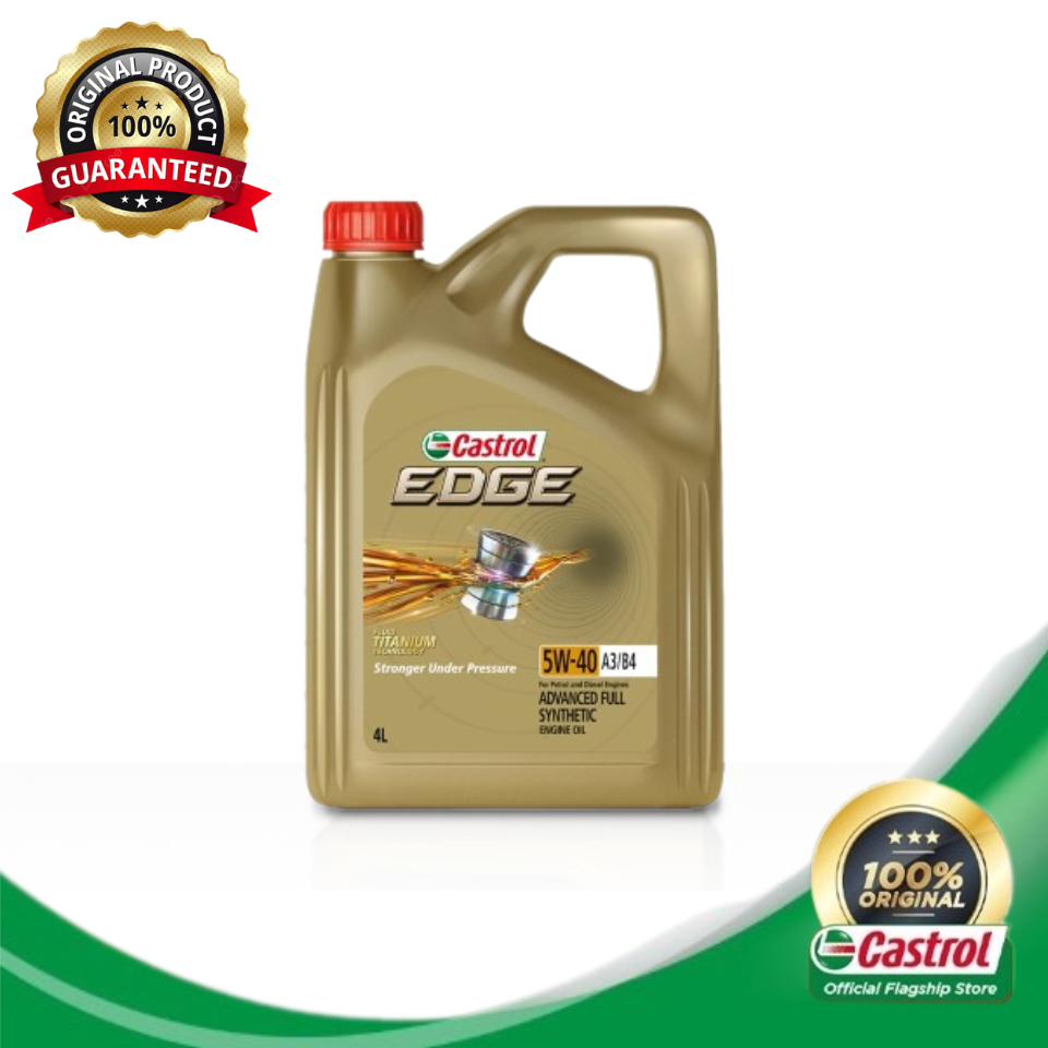 💯Original EDGE 5W-40 SN Fully Synthetic Engine Oils for Petrol and ...