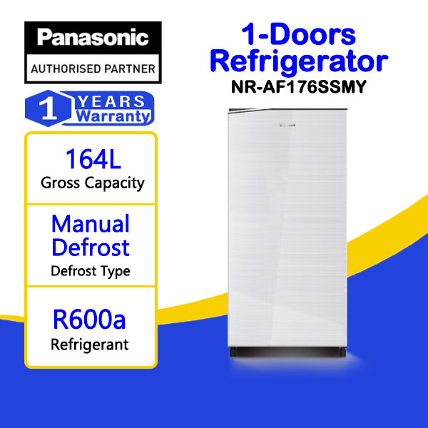 PANASONIC 1-DOOR REFRIGERATOR NR-AF176SSMY (164L) | Shopee Malaysia
