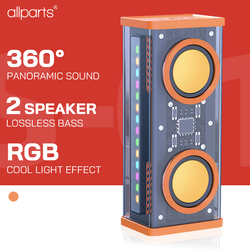 Mech Style HiFi TWS Bluetooth Wireless Double Speaker Super Bass Stereo ...