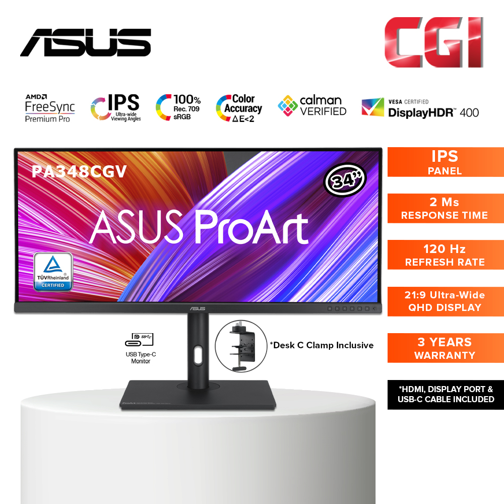 Asus Proart 34" PA348CGV IPS UWQHD ΔE
