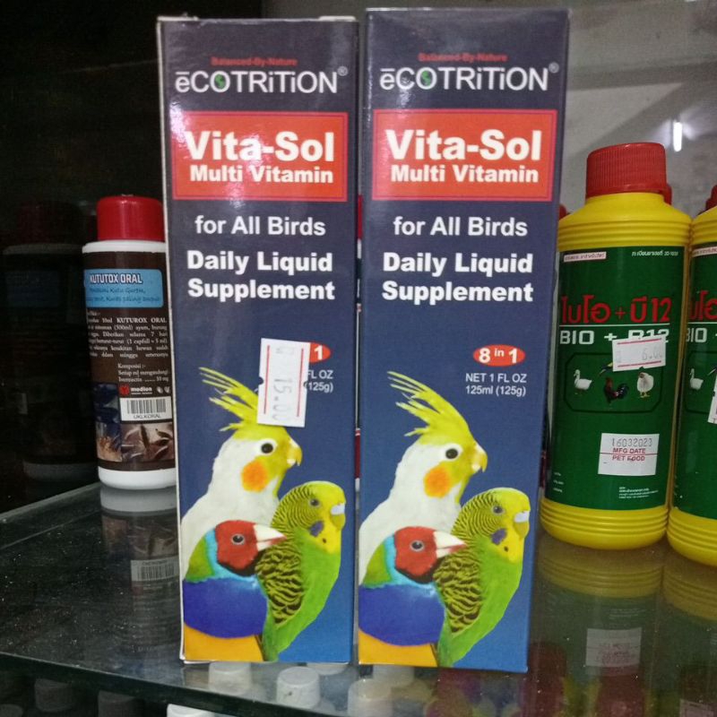 Vita-sol multivitamin for all bird 125ml (8in1) | Shopee Malaysia
