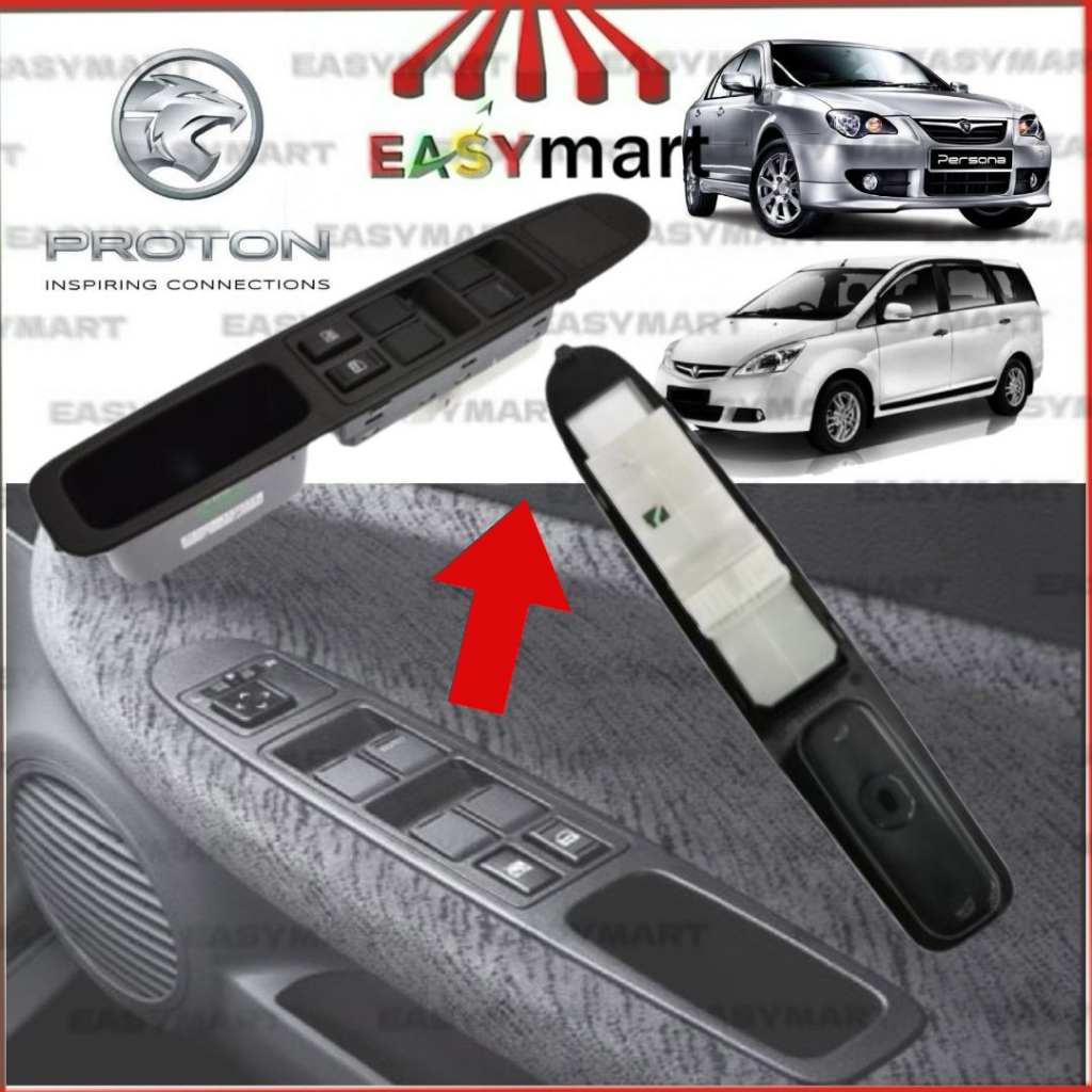 PROTON PERSONA / EXORA FRONT RIGHT POWER WINDOW SWITCH WITH COVER ...