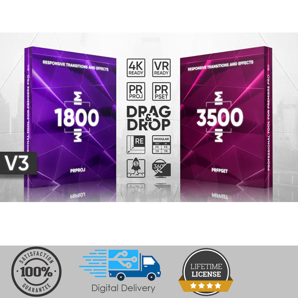 PR preset/template: Transitions Presets Pack V3_over 5000 PR invincible ...