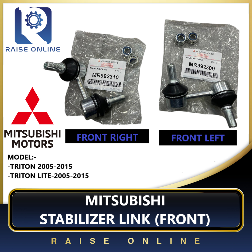 100% GENUINE MITSUBISHI TRITON 2005-2015 FRONT STABILIZER LINK LH & RH ...