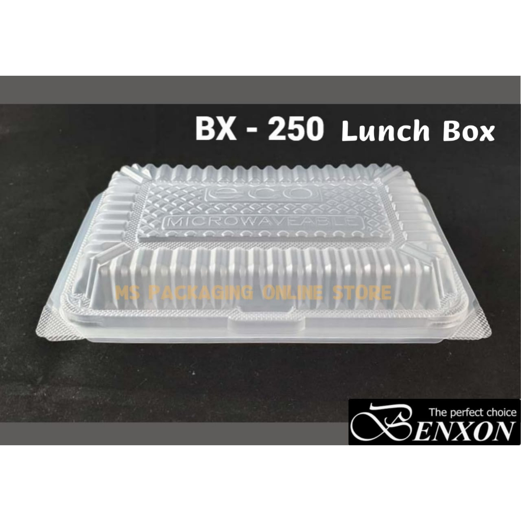 Benxon BX-250 Small PP Lunch Box [ 100pcs± ] BX 250 Disposable Plastic ...