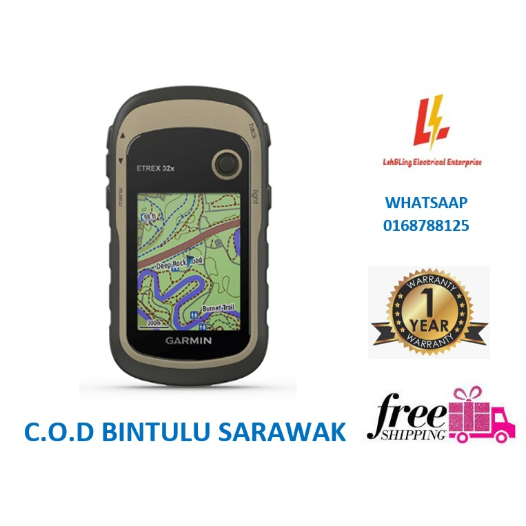 GARMIN ETREX 32X ORIGINAL MALAYSIA SET 1 YEAR WARRANTY COD BINTULU ...