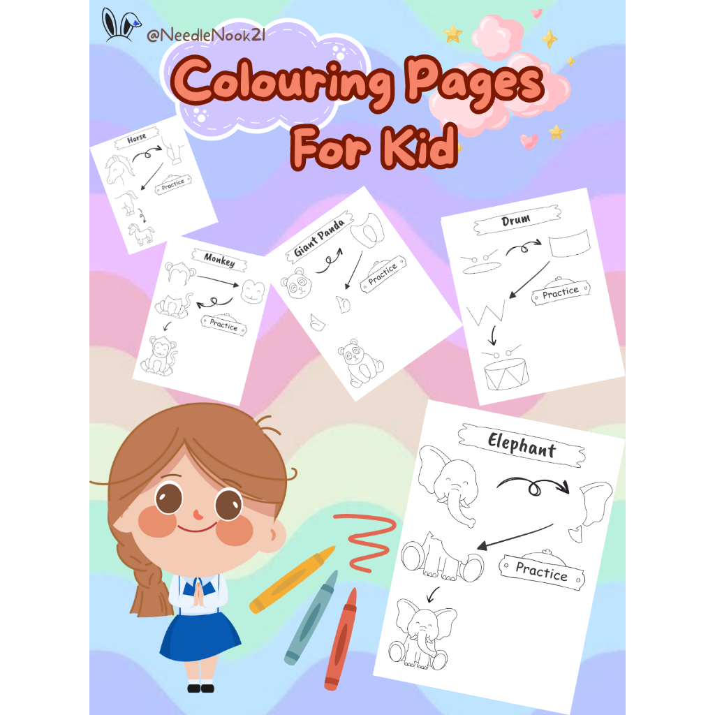 [PDF] [100 PAGES] How to Draw a Cute Stuff, Printable Coloring Pages ...