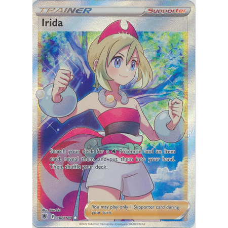 Pokemon TCG Sword & Shield: Astral Radiance Singles Irida - 186/189 ...