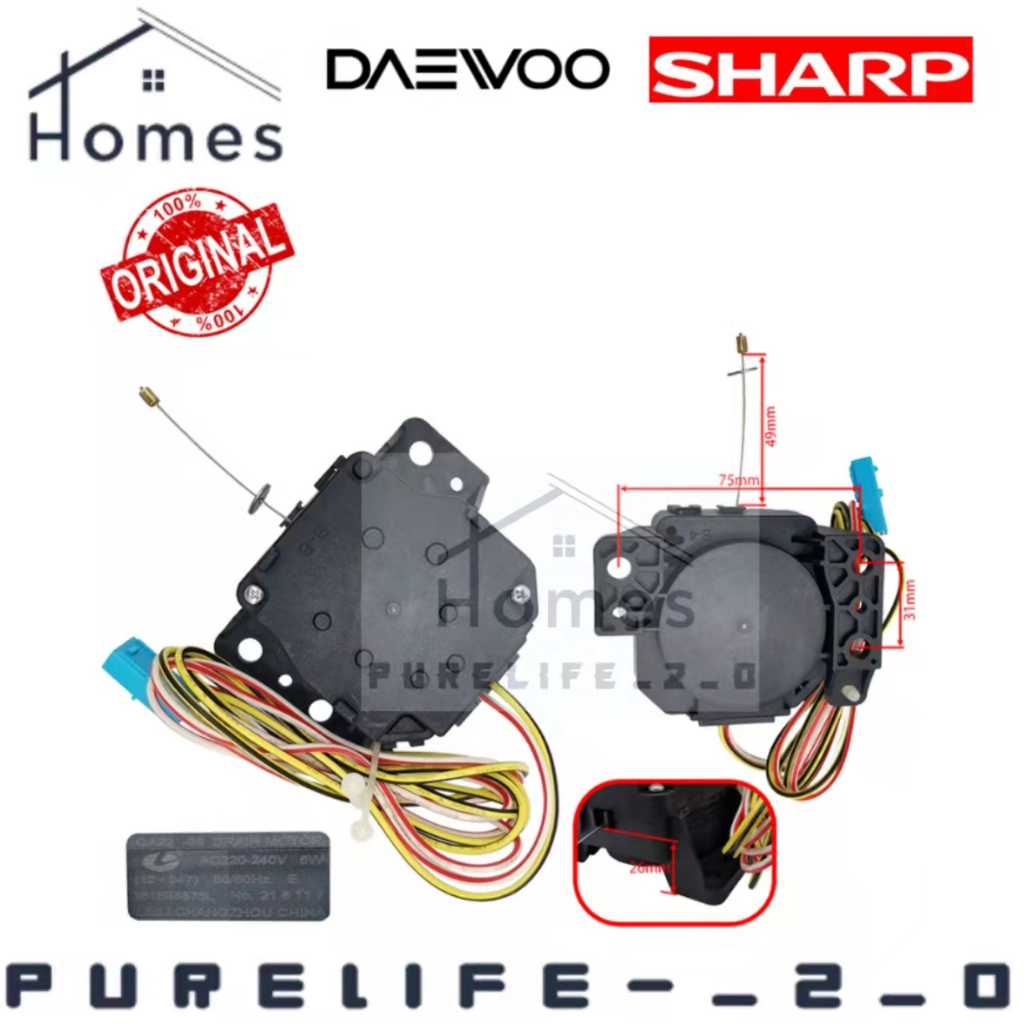 DEAWOO/SHARP DRAIN MOTOR - QA22-98 | Shopee Malaysia
