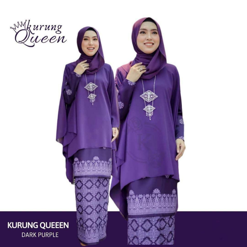 [NEW DESIGN] KURUNG QUEEN | KURUNG PERMAISURI AGONG (DARK PURPLE ...