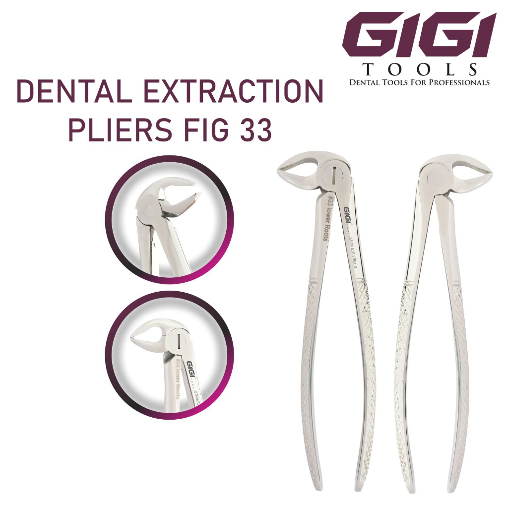 Lower Root Tooth Extracting Forceps FIG 33 Adult Forceps For ...