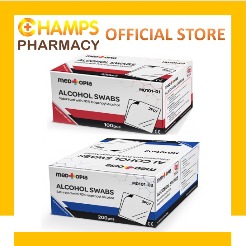 MEDTOPIA ALCOHOL SWABS 100'S / 200'S | Shopee Malaysia