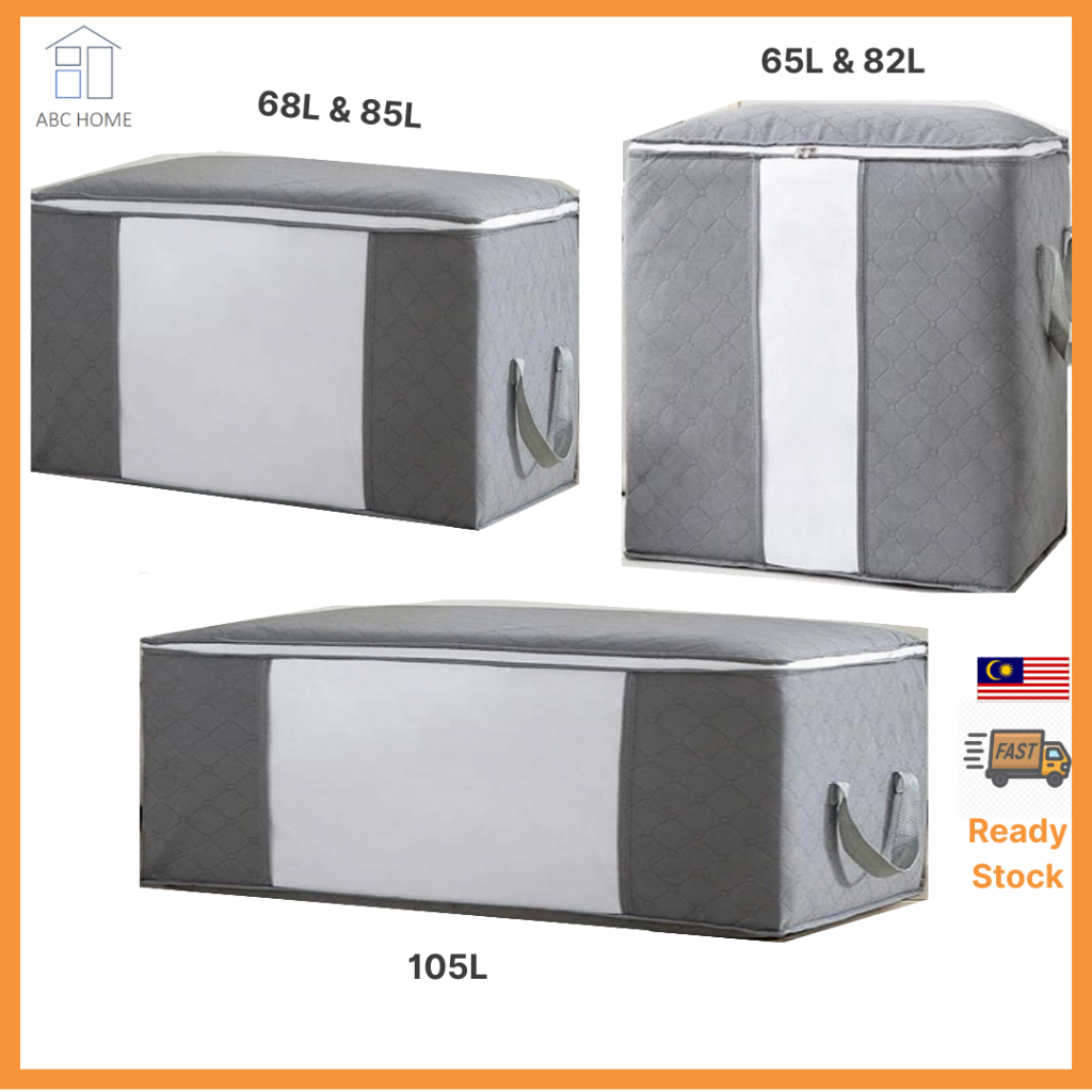 105L Foldable Storage Bag Blanket Comforter Organizer Beg Simpan Barang ...