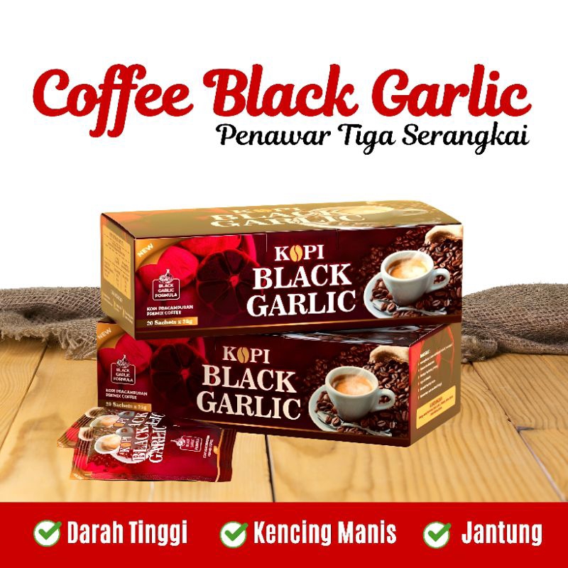 Kopi Black Garlic | Penawar Tiga Serangkai | Kencing Manis | Kolestrol ...