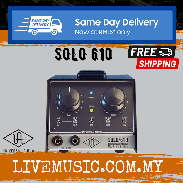 Universal Audio SOLO/610 Tube Desktop Microphone Preamp ( SOLO610 ...