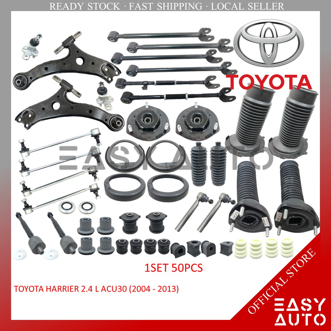 1COMBO FULL SET 50PIECES !! FRONT AND REAR SUSPENSION / STEERING REPAIR ...
