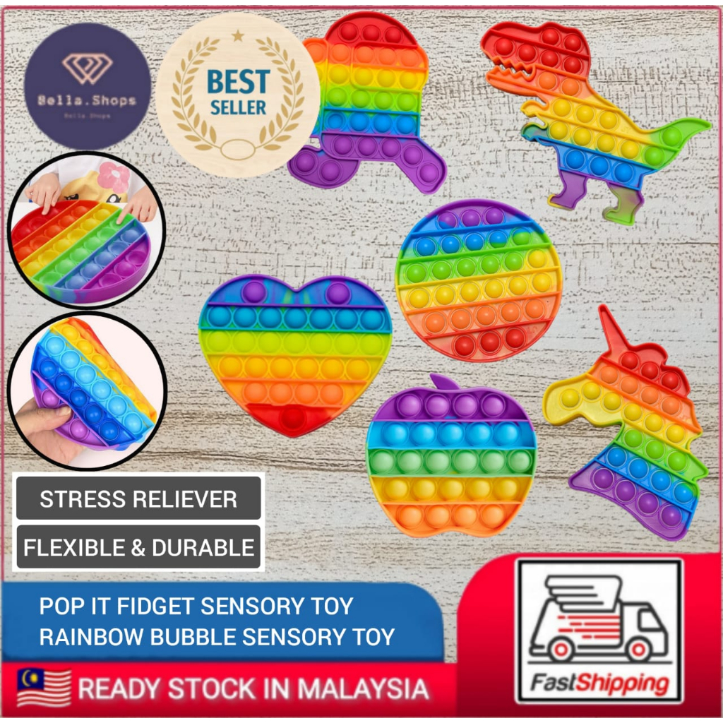 Pop It Fidget Sensory Toy | Squeeze Sensory Toy | Stress Relieve ...