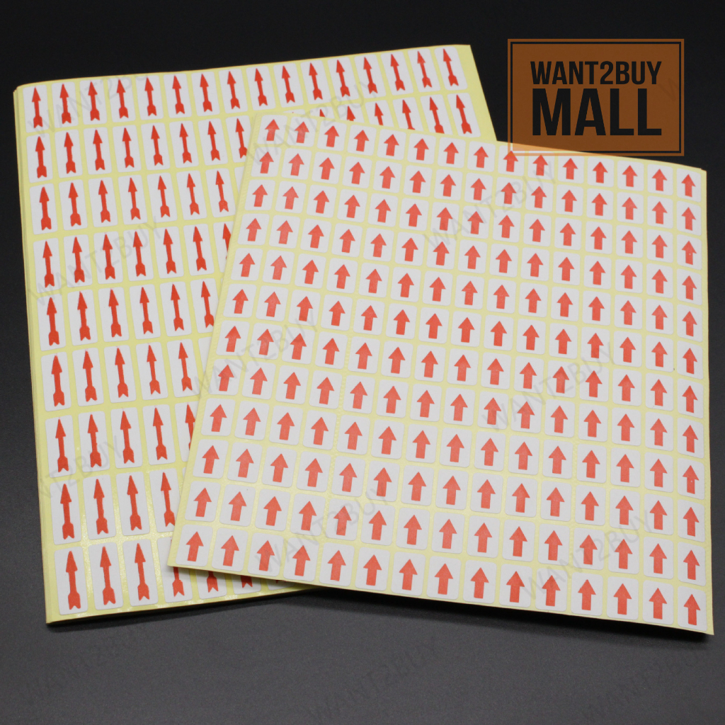 1 Sheet Red Arrow Dot Sticker Mistake Defectives Marking For Rework ...