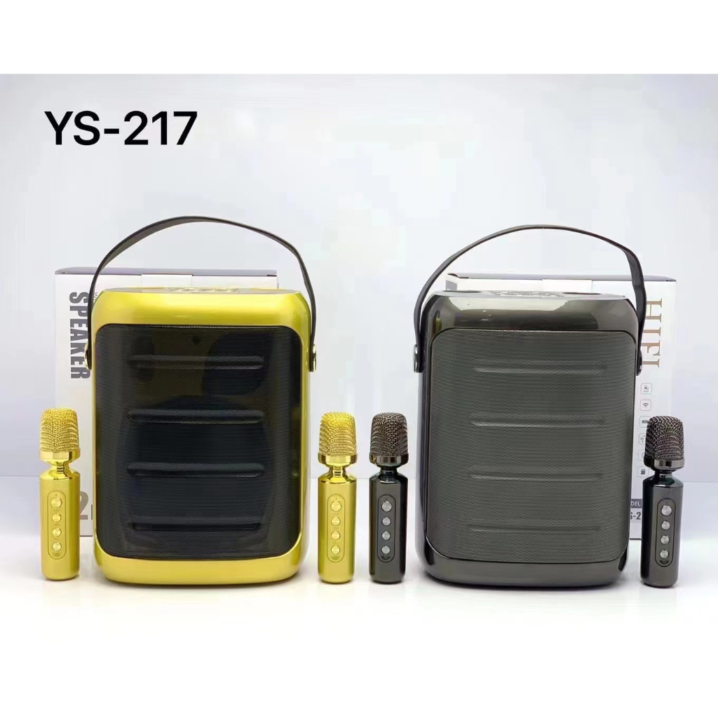 SU-YOSD YS-217 Wireless Bluetooth Dual Microphone Karaoke Family KTV ...