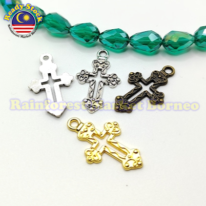 RMC6010 Crucifix Cross Rosary Parts Charm 🇲🇾 20pcs DIY Rosary Making ...