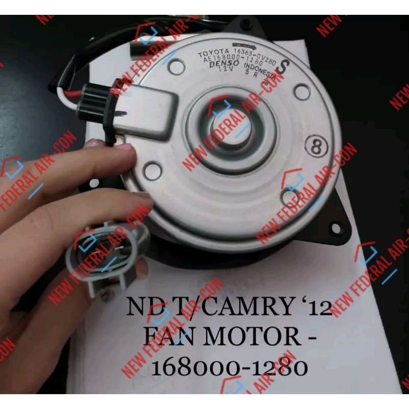 (ORIGINAL) DENSO TOYOTA CAMRY 2012 ACV50, WISH RADIATOR FAN MOTOR ...