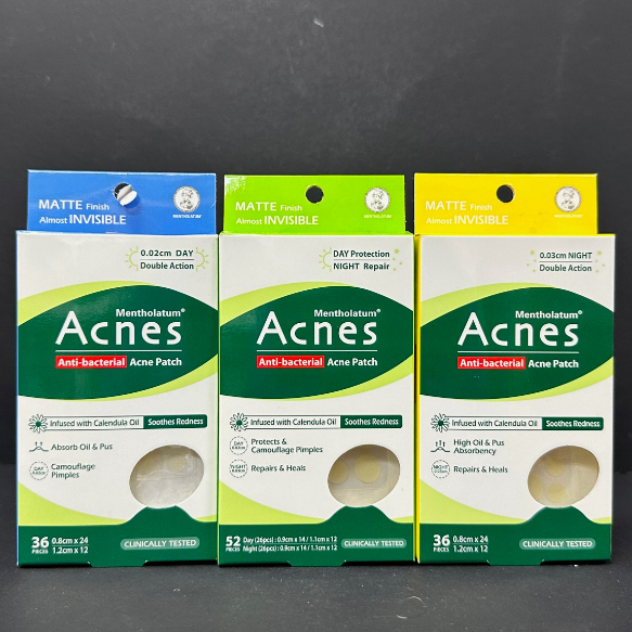 [MATTE FINISH]Mentholatum Anti-bacterial Acne Patch(Day 0.02cm/Night 0 ...