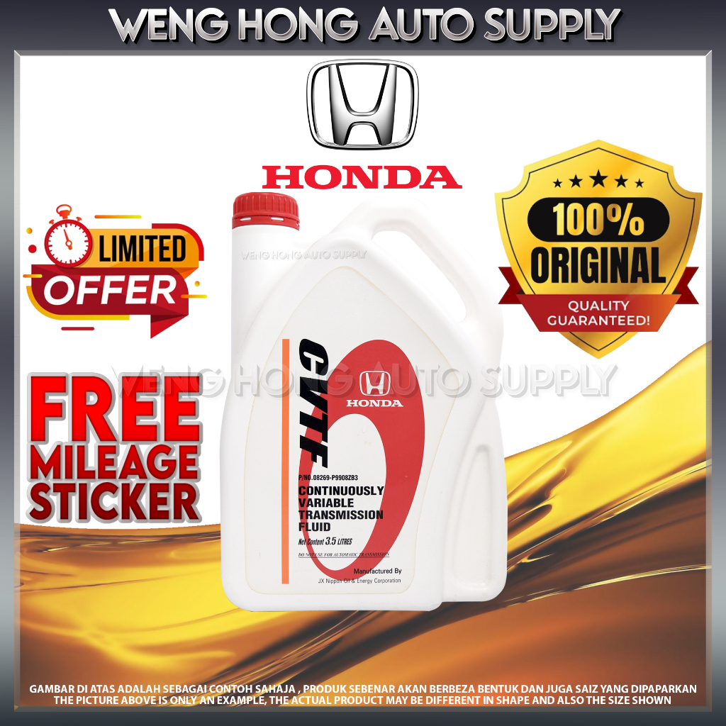 Honda Genuine CVTF Continuously Variable Transmission Fluid ( 3.5L ...