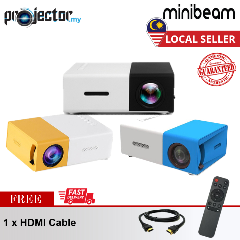 MINIBEAM ULTRA PORTABLE MINI LED PICO PROJECTOR FOR HOME USE. HDMI PORT ...
