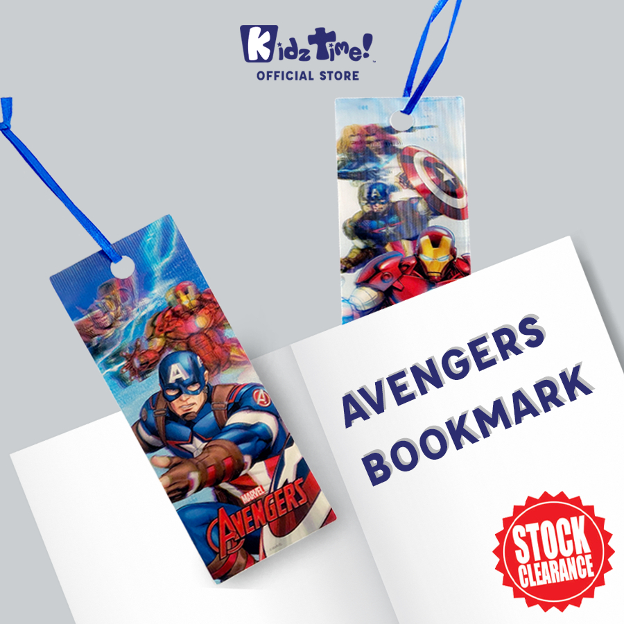 Kidztime x Marvel Avengers Design Bookmark Iron Man Captain America ...