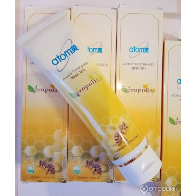 Atom Propolis Toothpaste 艾多美蜂胶牙膏 (200gx5pcs) | Shopee Malaysia