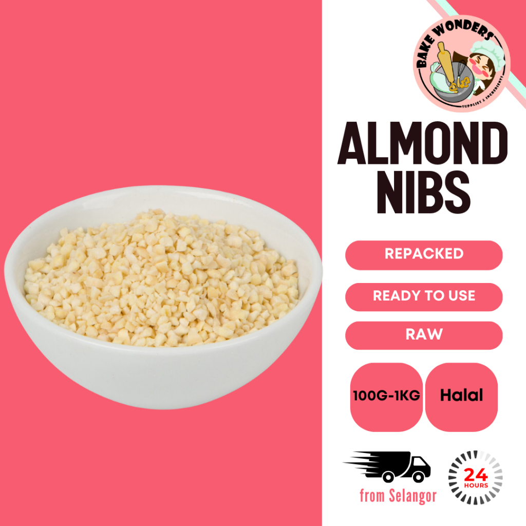 Almond Nib/Almond Nibs/Nibbed Almond/Kacang Badam Cincang/Badam Cincang ...