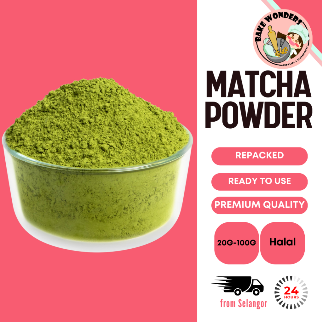 Pure Matcha Powder/高品质进口纯抹茶粉 (20g/100g) Imported/ Made In Japan | Shopee Malaysia