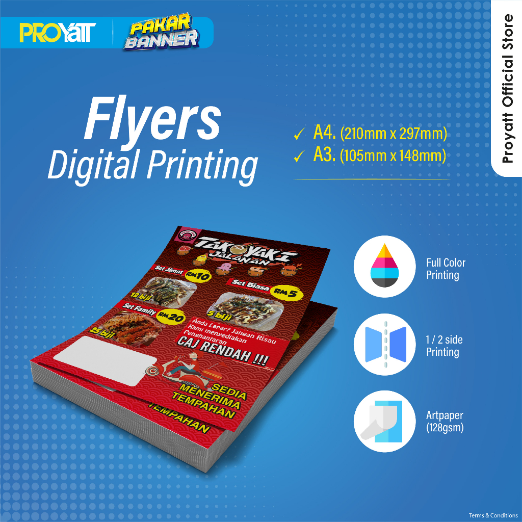 Flyers / A4 / A3 / Leaflet / Brochure / Pamphlet / Printing (Digital ...