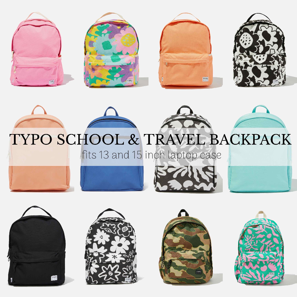 TYPO Backpack / Alumni Backpack & Off The Grid Backpack/ School & Work ...