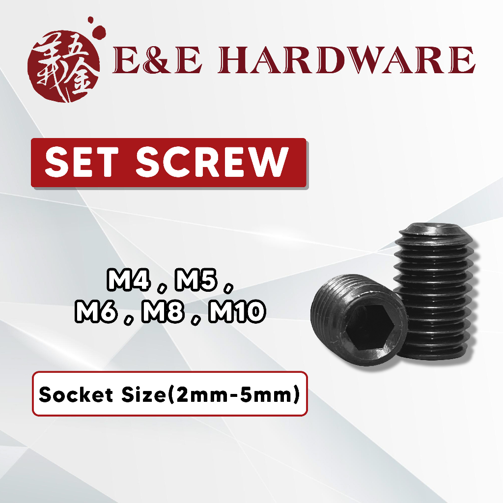 SET SCREW/ALLEN LOCK NUT/HEADLESS SCREW/SKRU | Shopee Malaysia