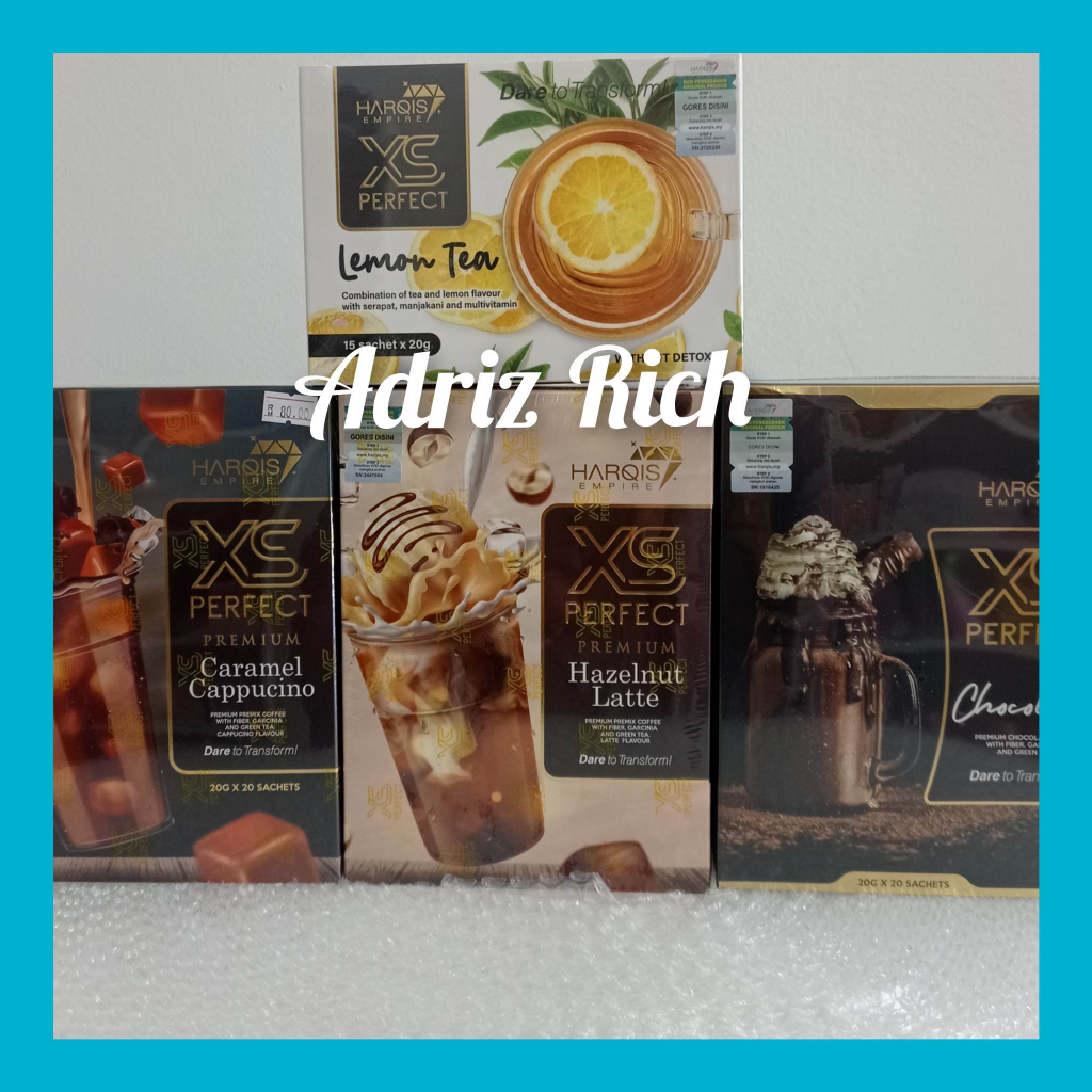 XS PERFECT PREMIUM 10 SACHETS BUTTERSCOTCH & MATCHA LATTE & CHOCOLATE ...