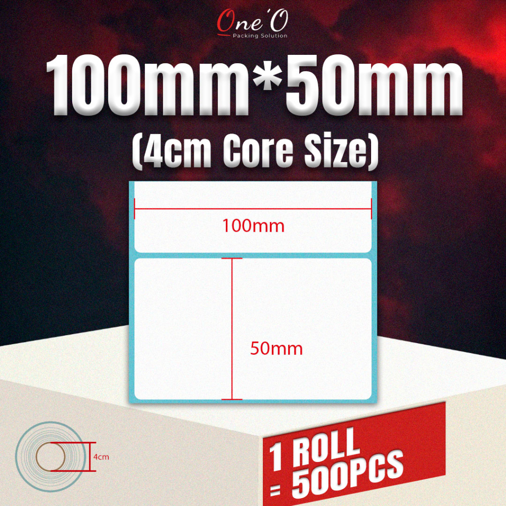 4cm Core Thermal Sticker Barcode Price Label Product 热敏标签纸 30x20 35x25 ...