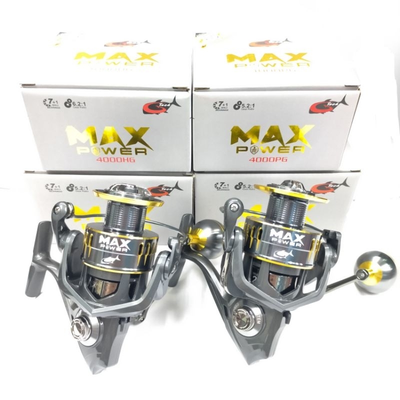 NEW 2023 G-TECH MAX POWER SPINNING REEL WITH 1 YEAR WARRANTY | Shopee ...