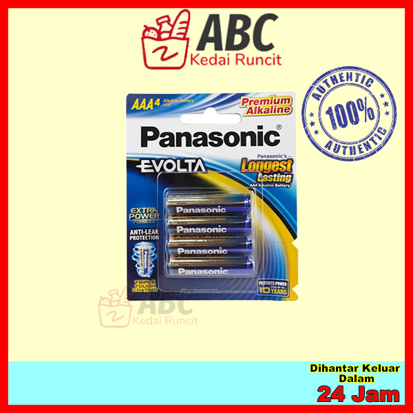 PANASONIC Evolta Alkaline Battery (4x AAA) | Shopee Malaysia