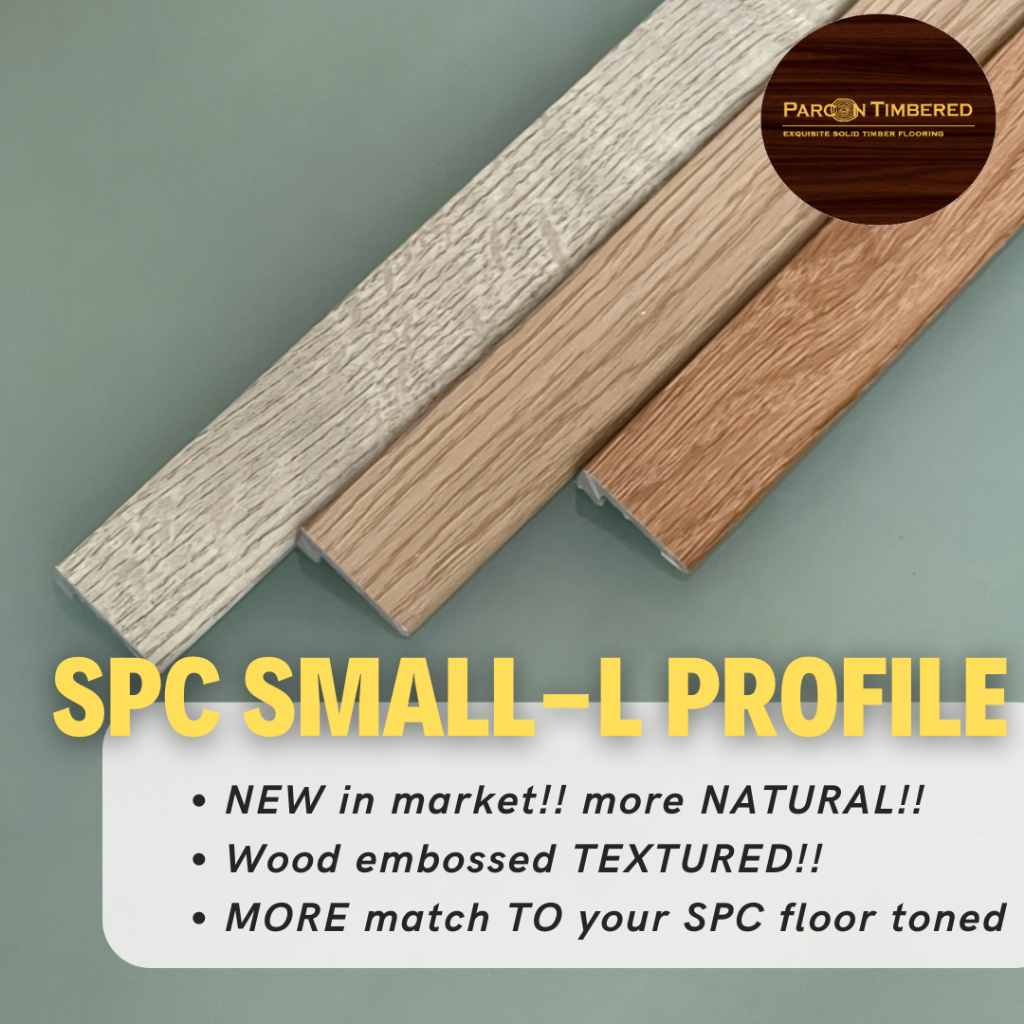 SPC Profile Small L-Profile 8ft with wood embossed (Accessories SPC and ...