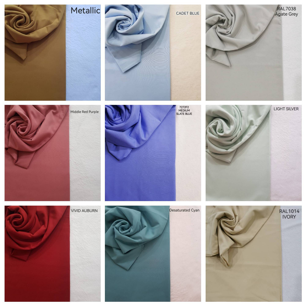 KAIN LEPAS/KAIN KOSONG/KAIN TAK LICIN/KAIN PLAIN COLOUR/PLAIN COLOUR ...