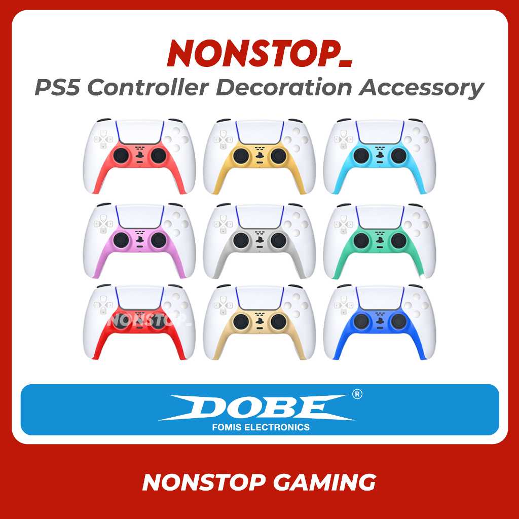 DOBE PS5 Controller Decoration Strip Replacement Shell Cover Color Shell Part DIY Modify ...